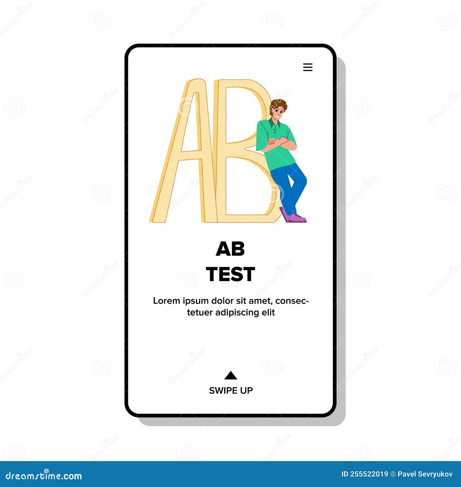 Ab test vector stock illustration. Illustration of hypothesis - 255522019