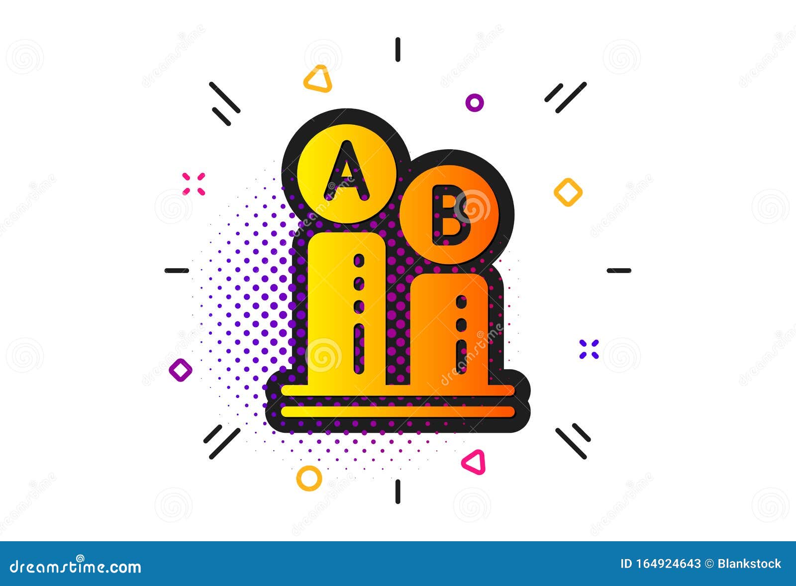 Ab Testing Icon. Ui Test Chart Sign. Vector Stock Vector - Illustration ...