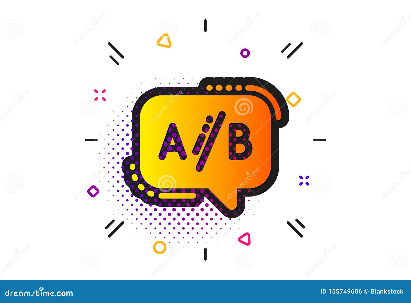 Ab Testing Icon. Ui Test Chat Bubble Sign. Vector Stock Vector ...