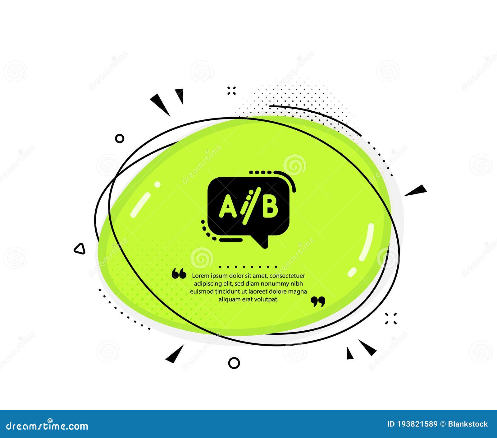 Ab Testing Icon. Ui Test Chat Bubble Sign. Vector Stock Vector ...