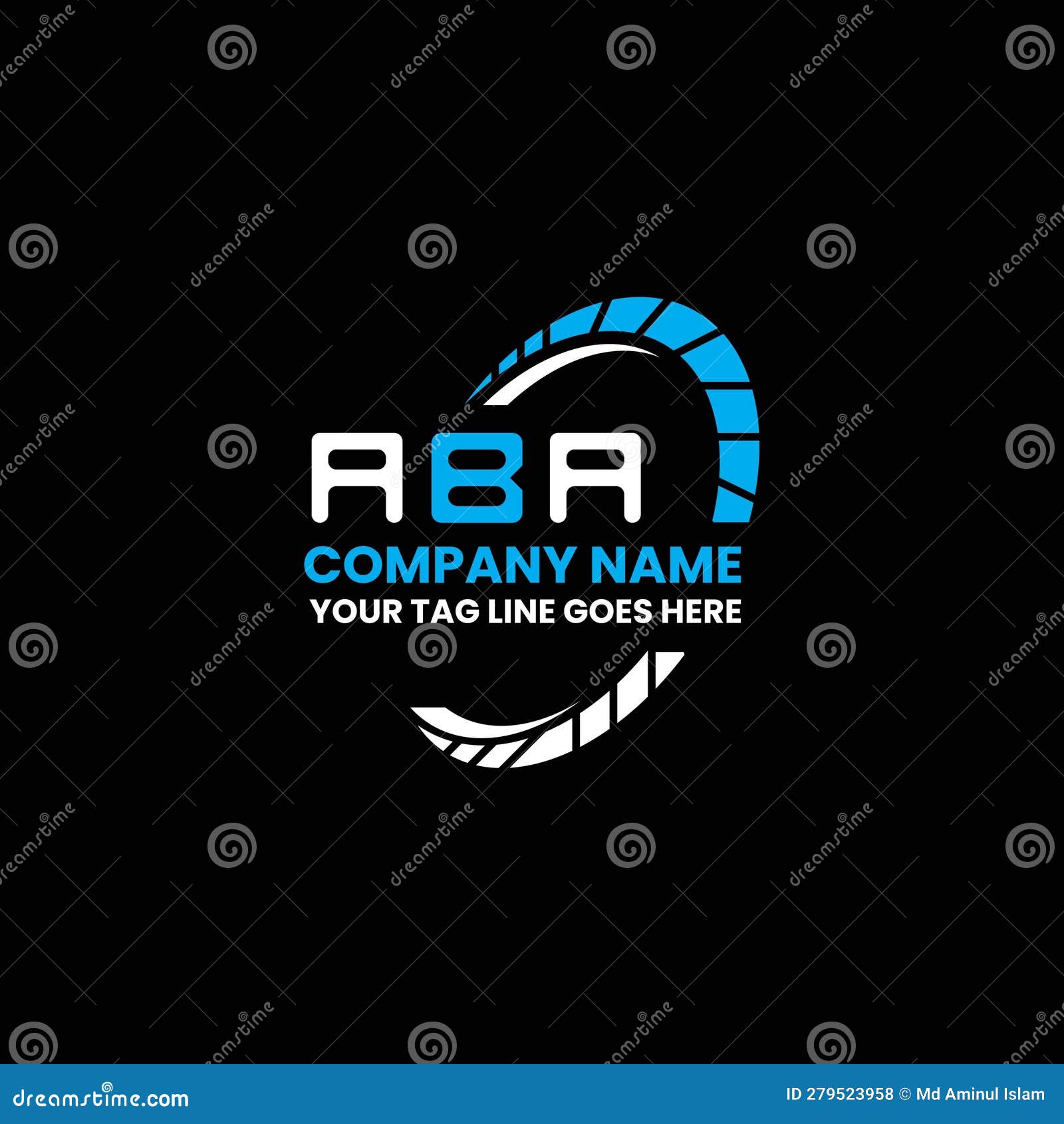 ABA Letter Logo Creative Design with Vector Graphic, ABA Stock Vector ...