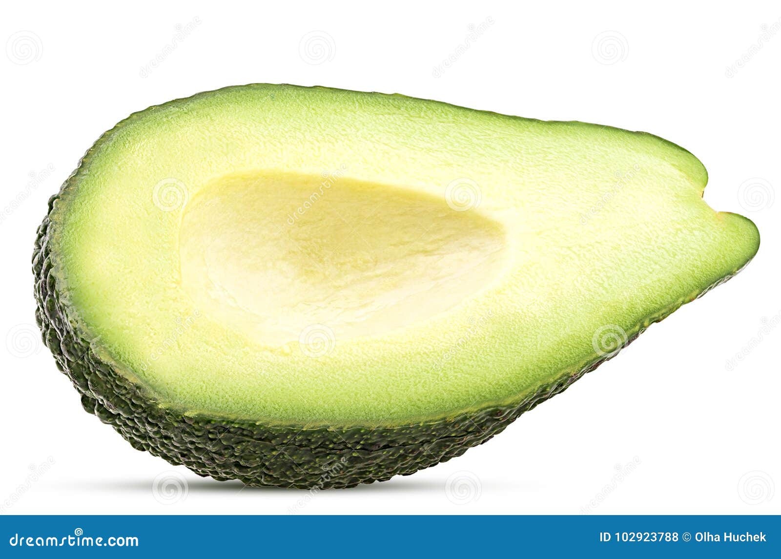 Abacate Cortado Em Meio Picado Foto de Stock - Imagem de marrom ...