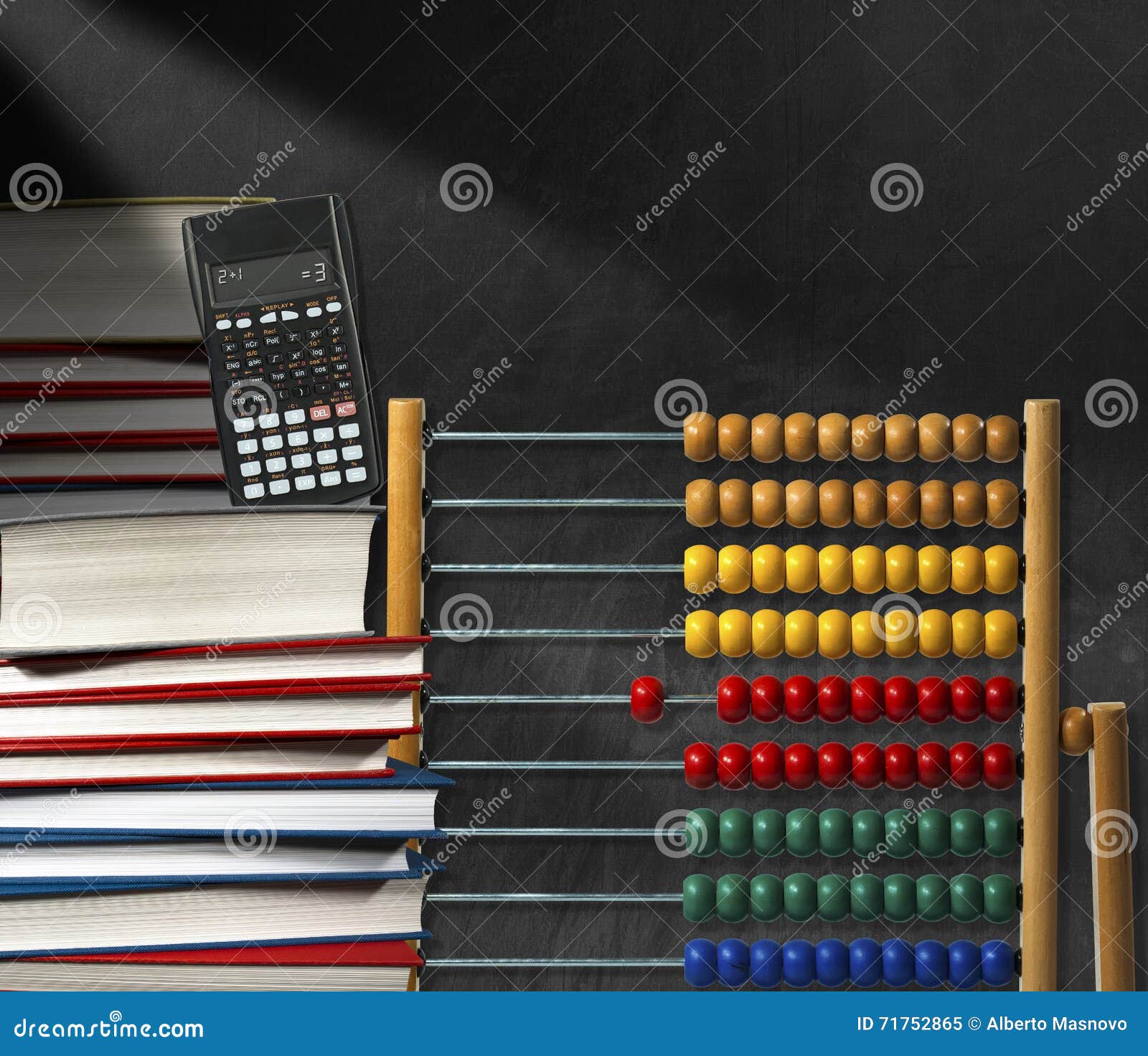 Abacus Books and Calculator Stock Image - Image of copy, brown: 71752865