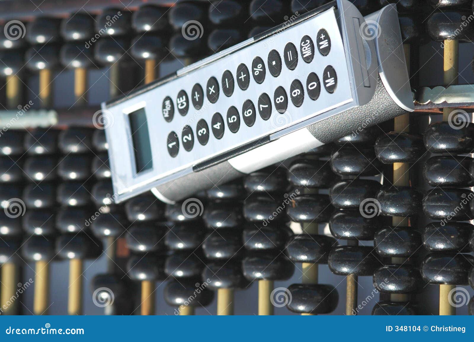 Abacus and calculator stock photo. Image of methods, math - 348104