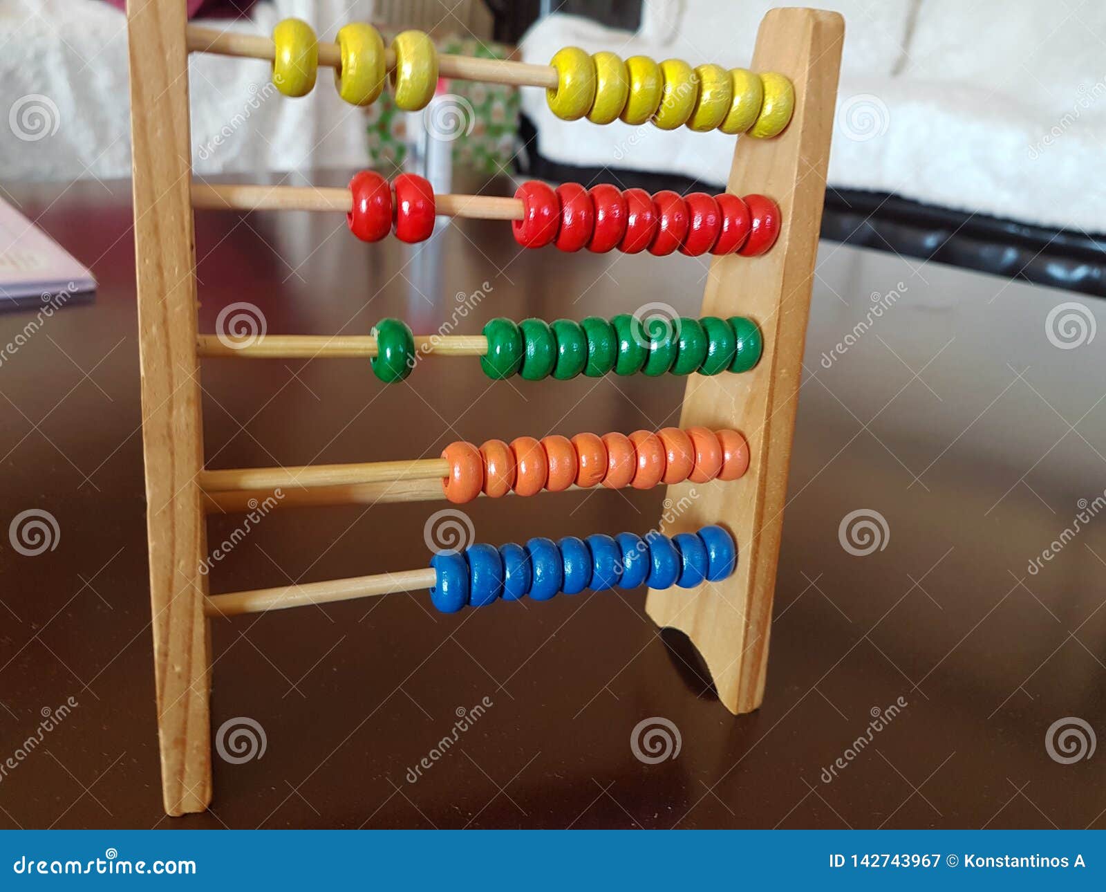 Abacus Child Numbering and Learning Mathematical Game Stock Image ...