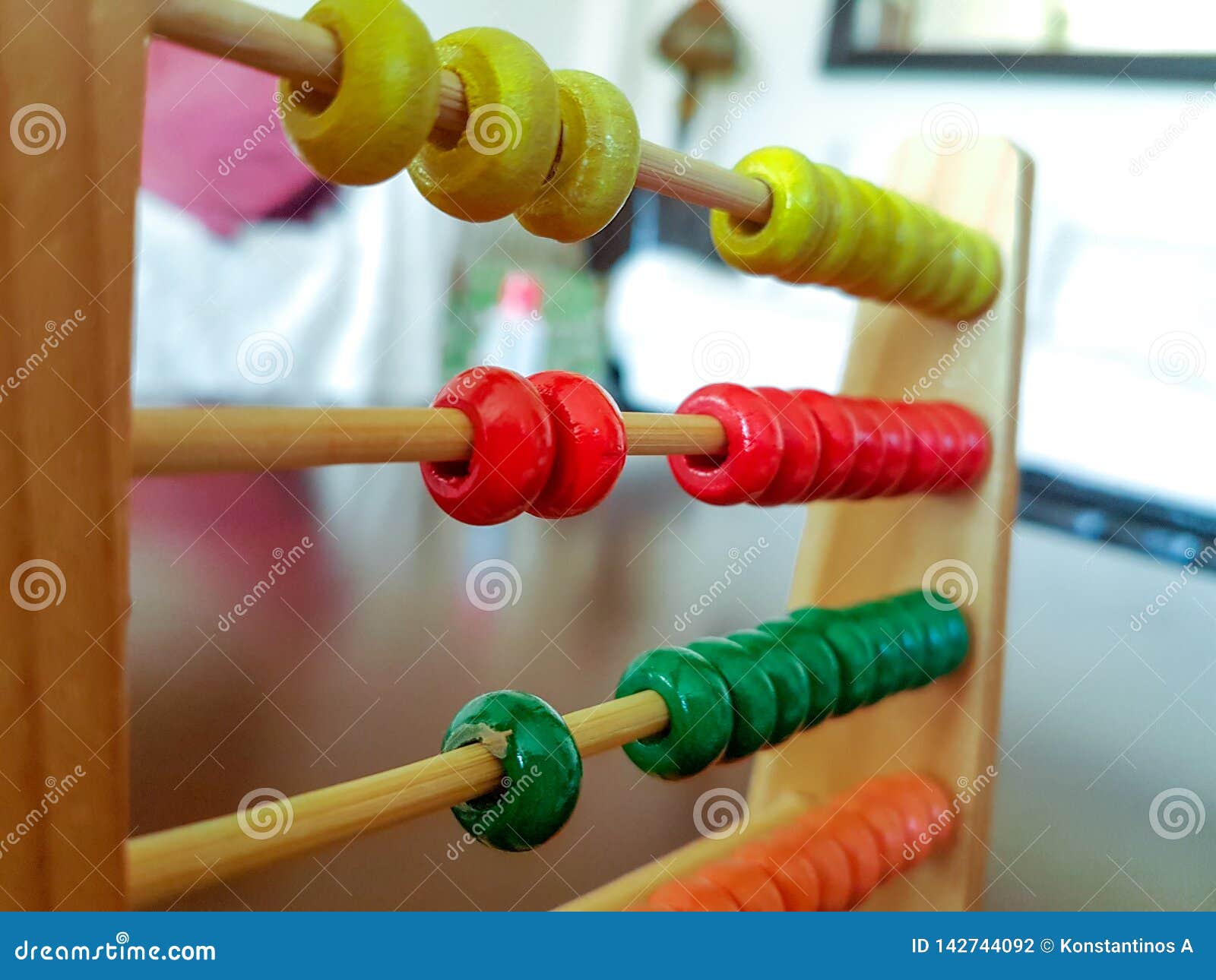 Abacus Child Numbering and Learning Mathematical Game Stock Photo ...