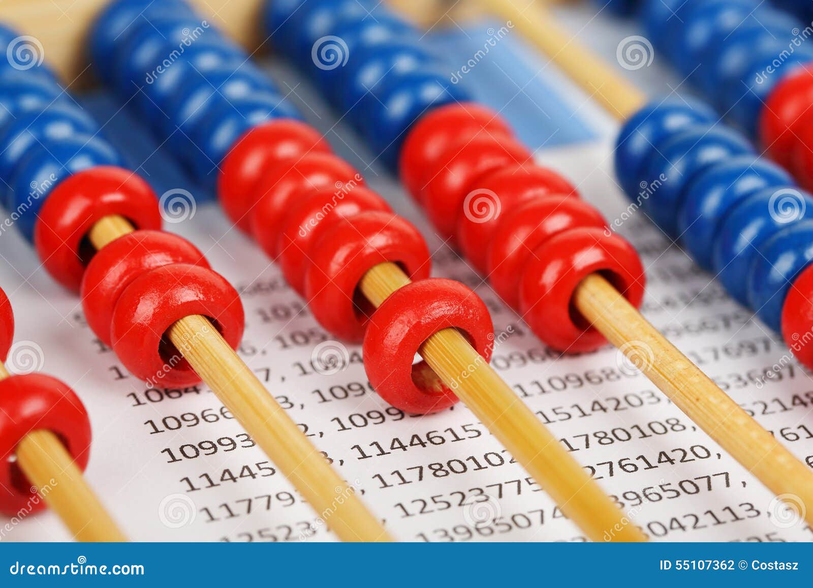 Abacus stock photo. Image of closeup, mathematics, macro - 55107362