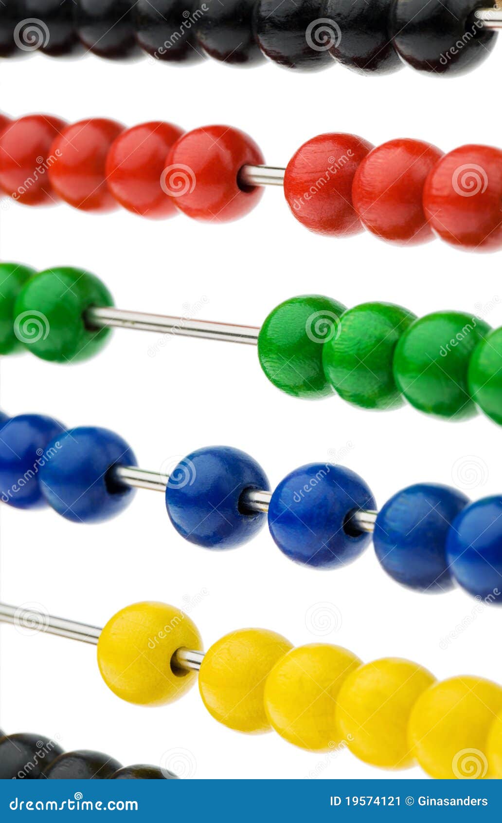 Abacus with colored beads stock image. Image of accounting - 19574121