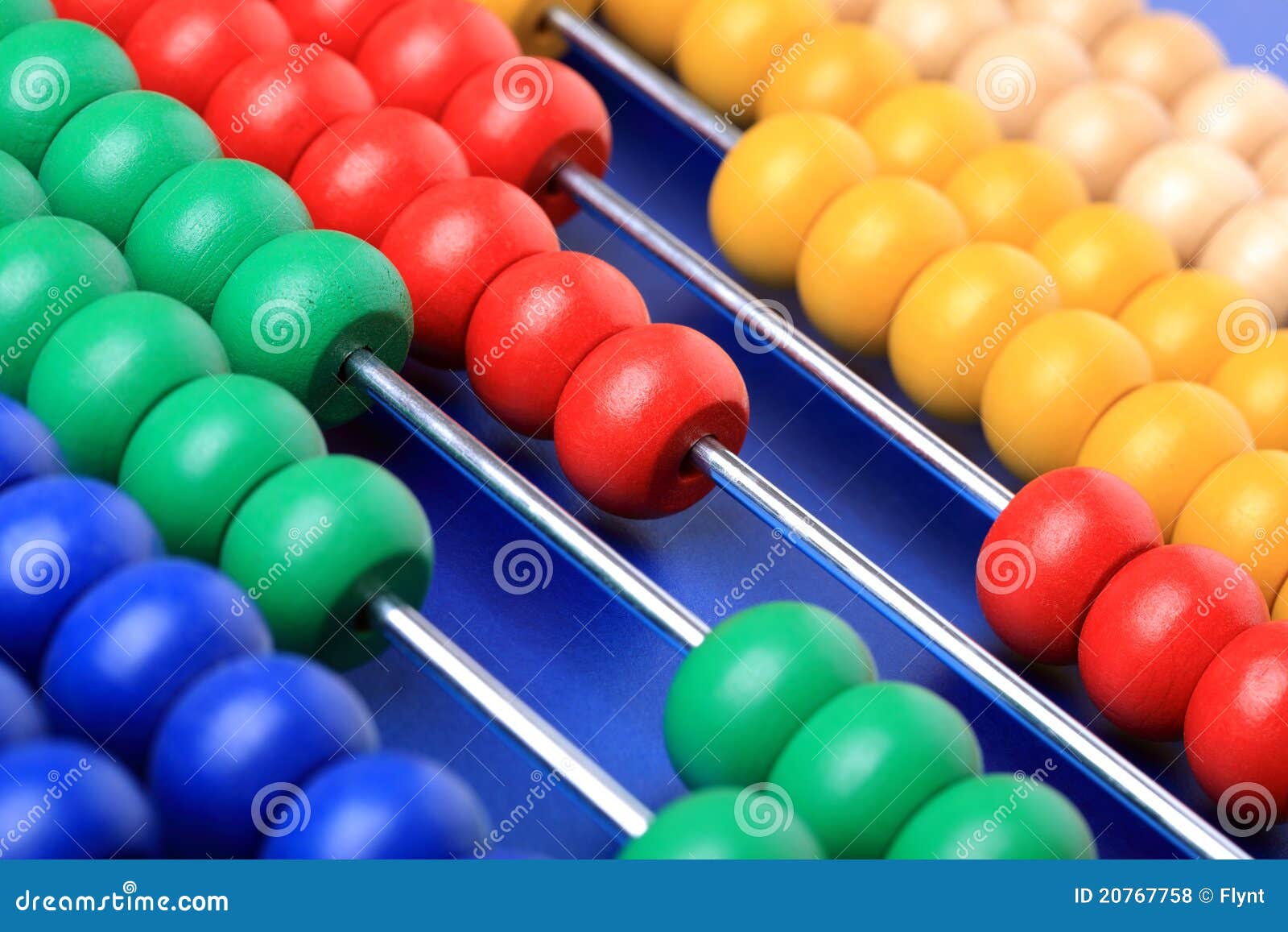 Abacus with coloured beads stock photo. Image of education - 20767758