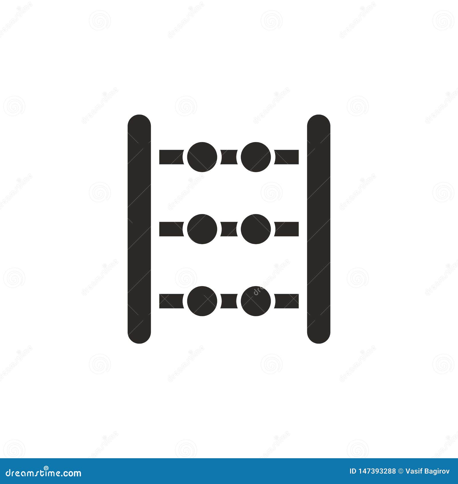 Abacus, Counting Icon - Vector. Simple Element Illustration from UI ...