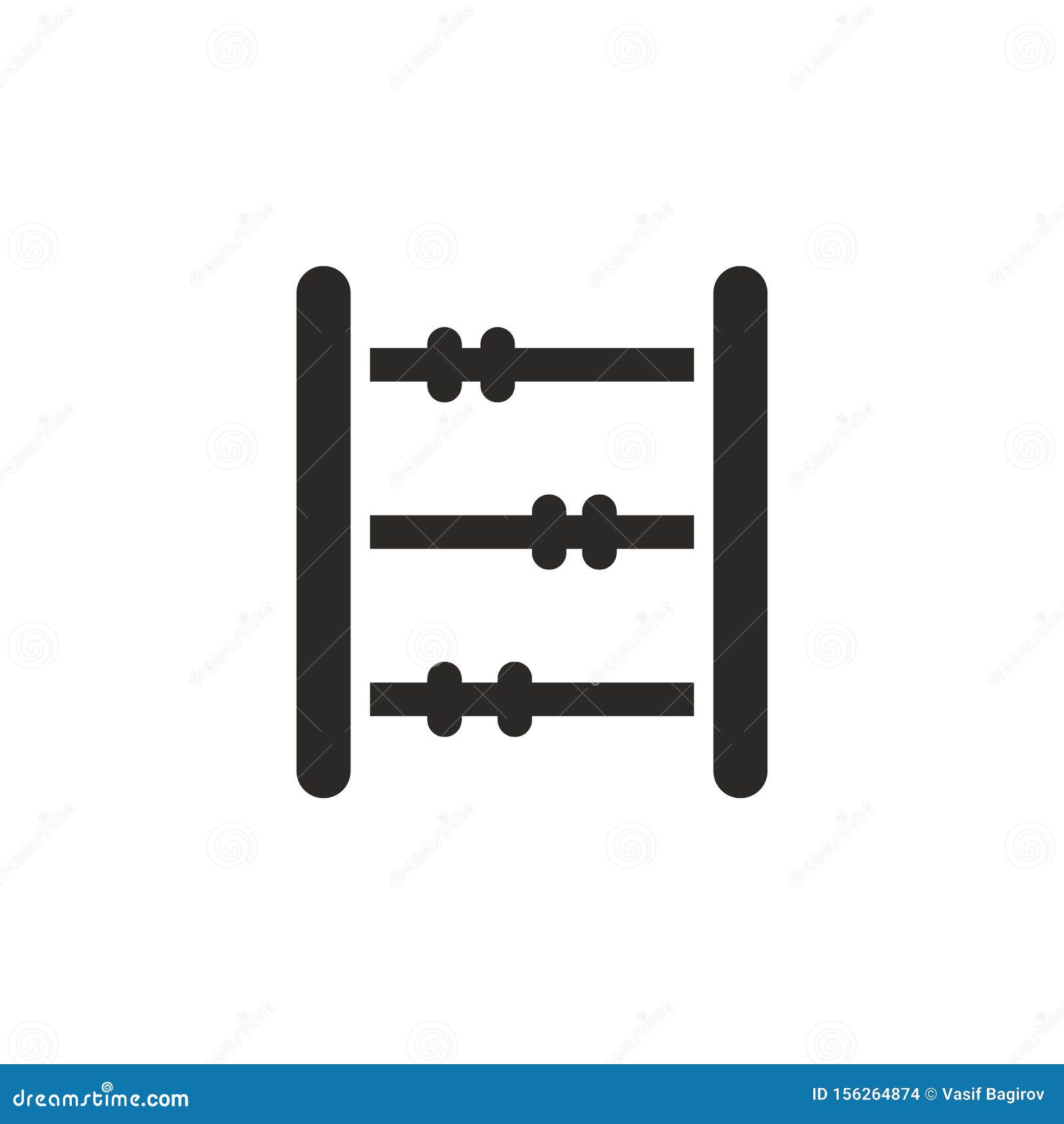 Abacus, Counting Icon - Vector. Simple Element Illustration from UI ...