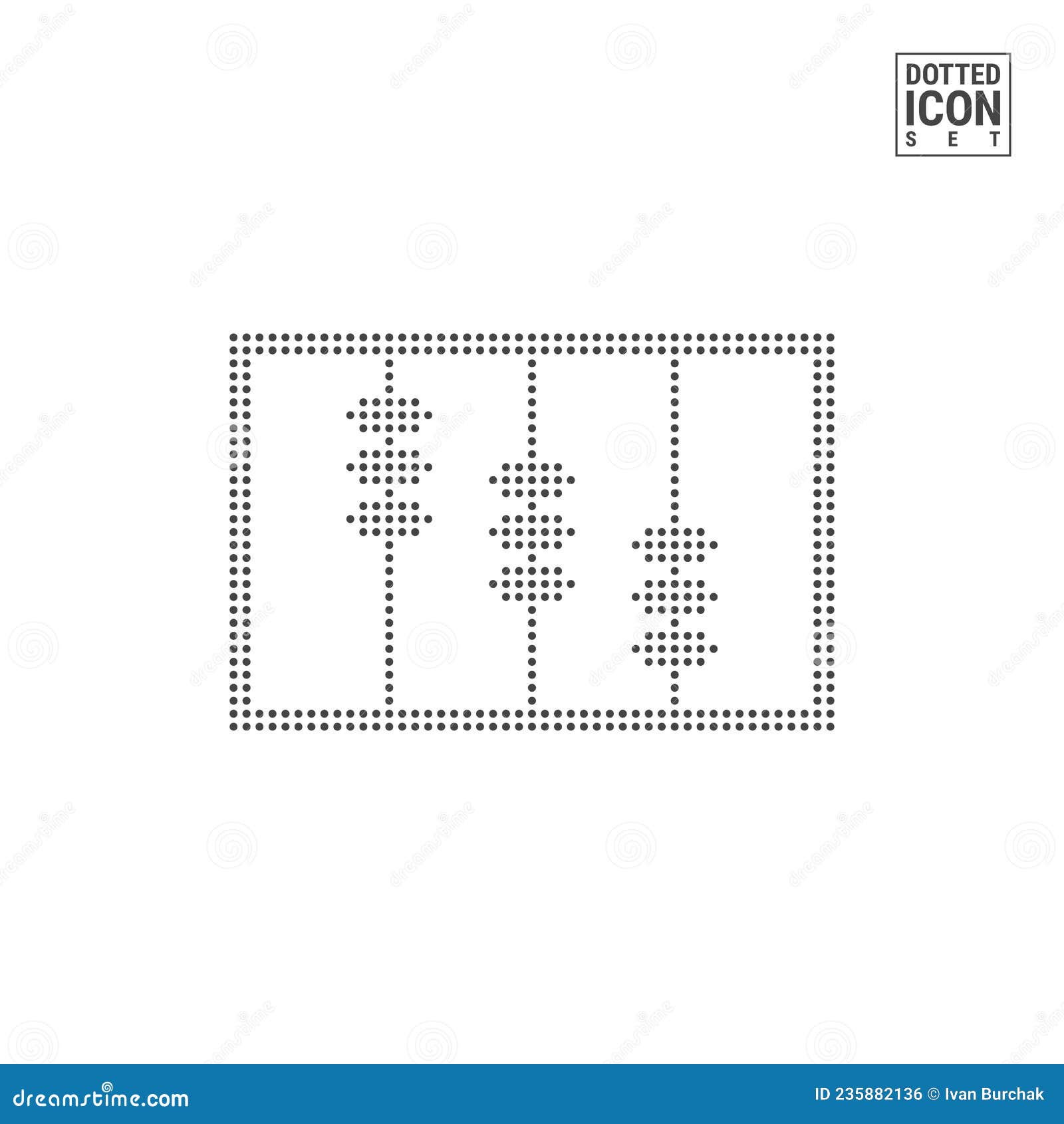 Abacus Dot Pattern Icon. Finance Education Dotted Icon Isolated on ...