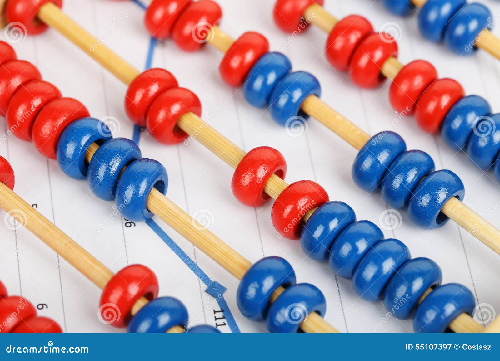 Abacus on graph stock image. Image of equipment, earnings - 55107397