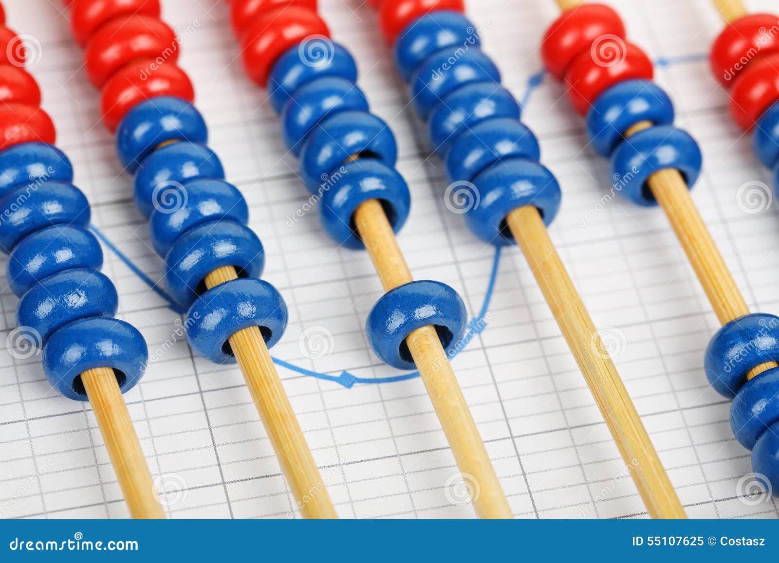 Abacus on graph stock image. Image of closeup, count - 55107625