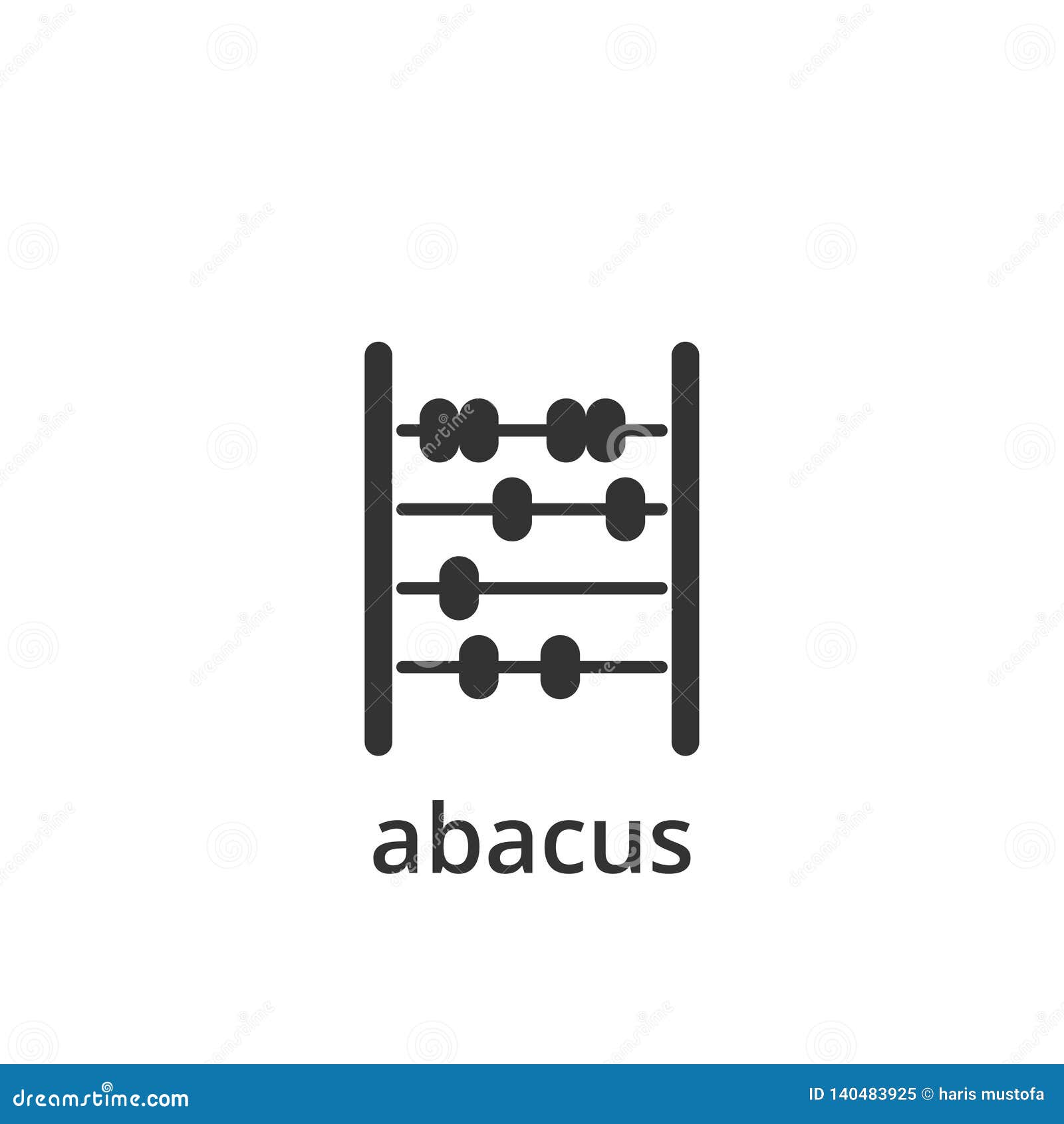 Abacus Icon Design Template Vector Isolated Stock Vector - Illustration ...