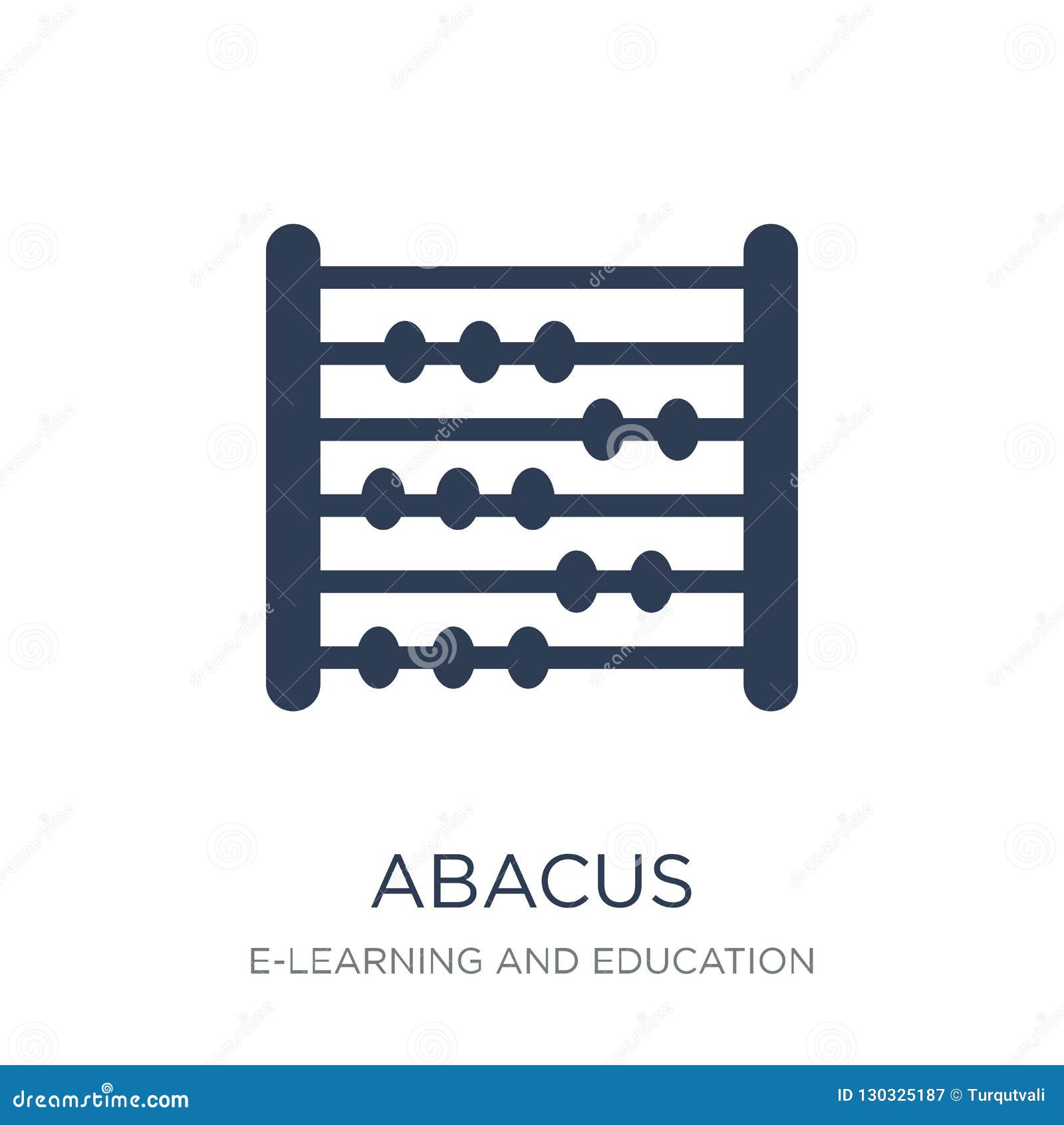 Abacus Icon. Trendy Flat Vector Abacus Icon on White Background Stock ...