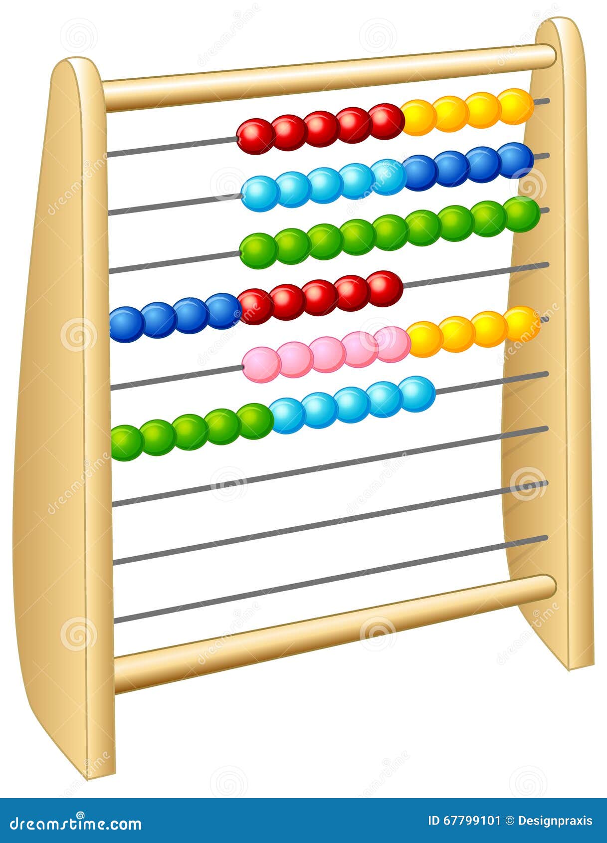 Abacus Illustration stock vector. Illustration of natural - 67799101