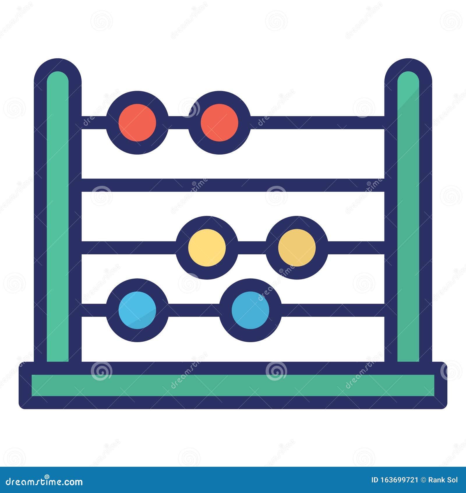 Abacus Isolated Isolated Vector Icon Easily Editable Easily Editable ...