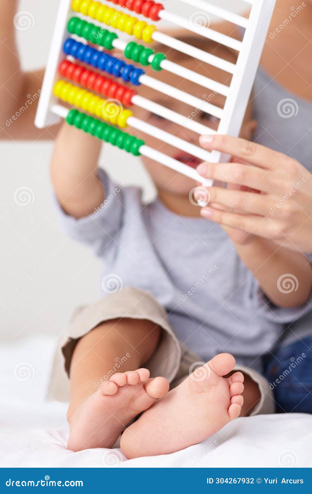 Abacus, Math and Baby with Mother Playing, Learning and Teaching for ...