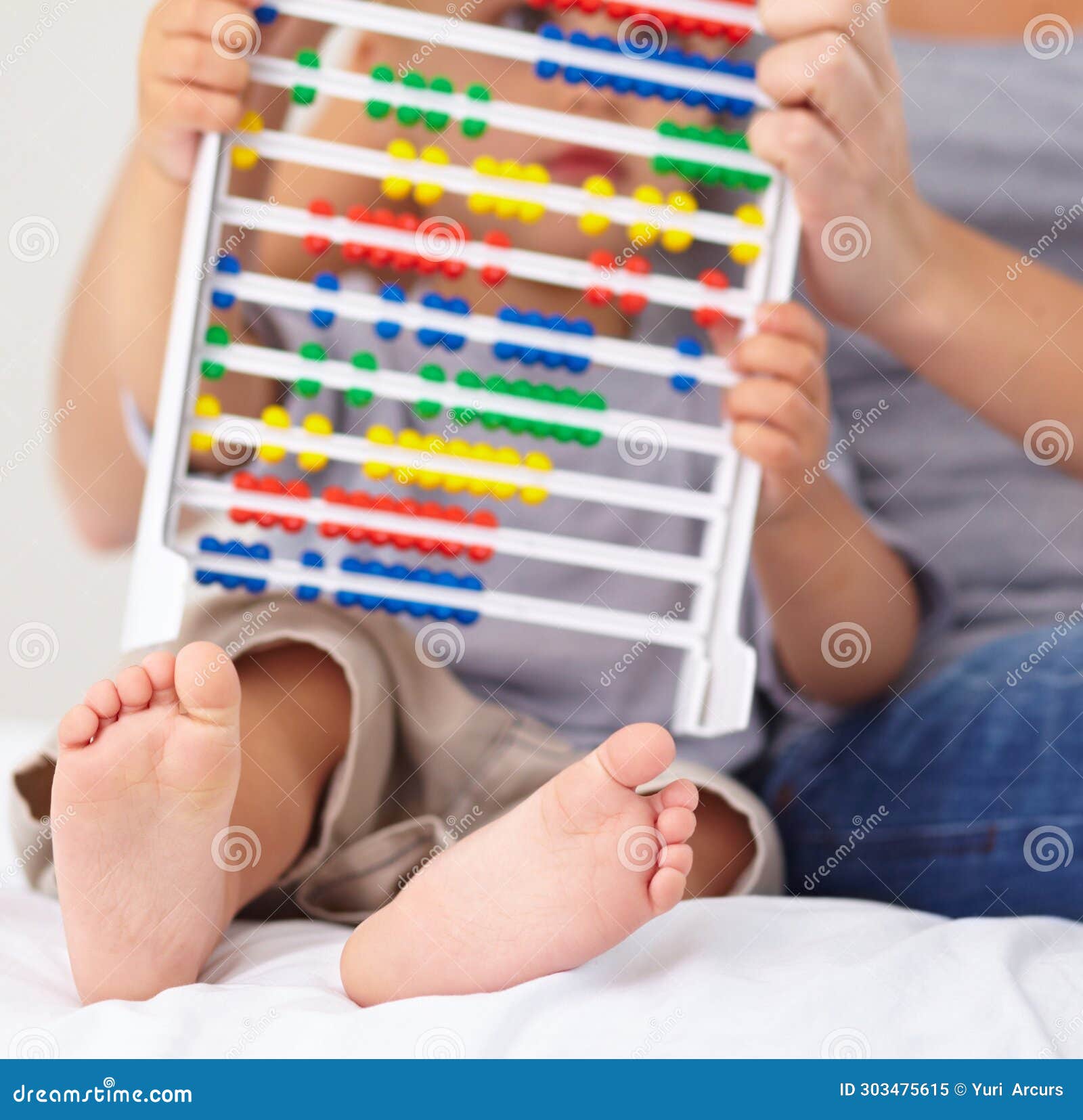 Abacus, Math and Baby with Mother Playing, Learning and Teaching for ...
