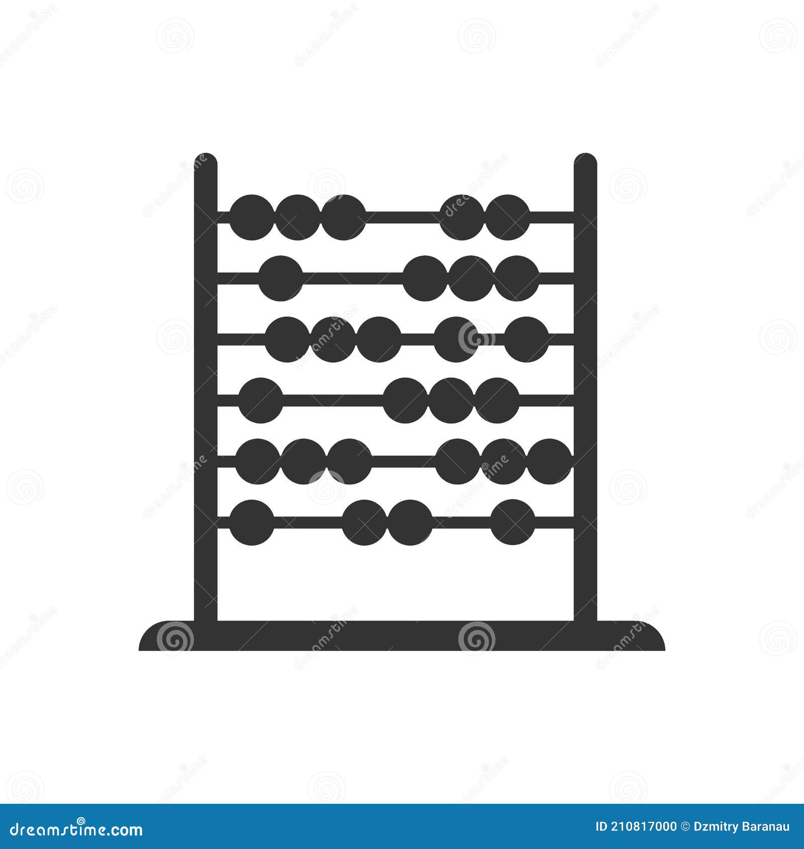 Abacus Mathematic Vector Illustration Symbol Education School Icon ...