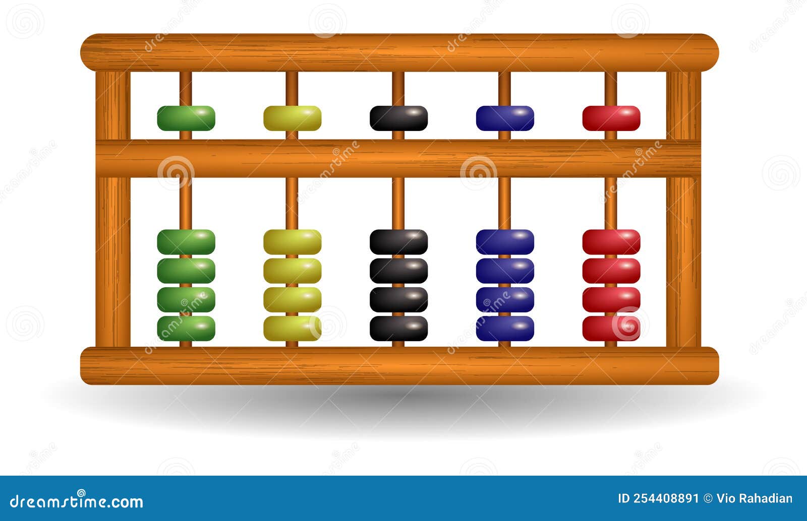 Abacus Set of Classic Wooden Old Abacus Arithmetic Tool Equipment ...