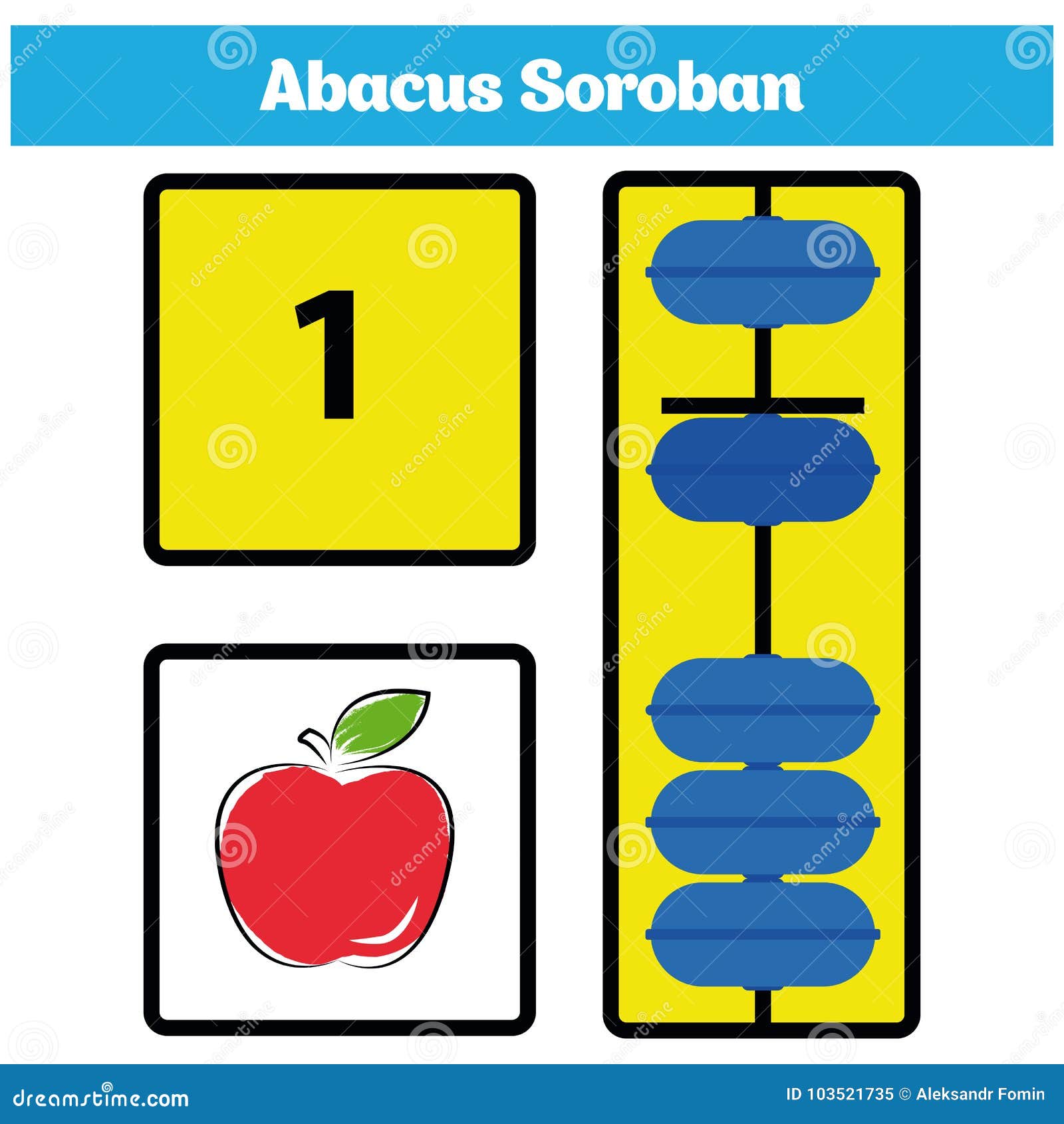 Abacus Soroban Kids Learn Numbers With Abacus, Math Worksheet For ...