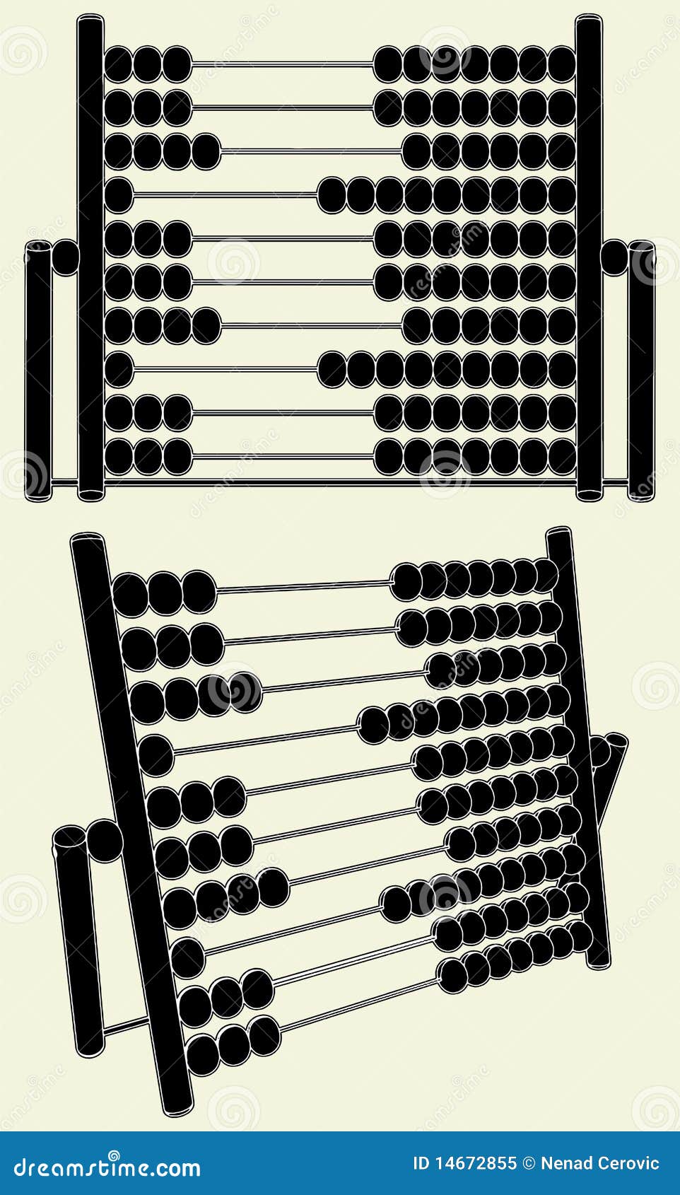 Abacus Vector 01 stock vector. Illustration of count - 14672855