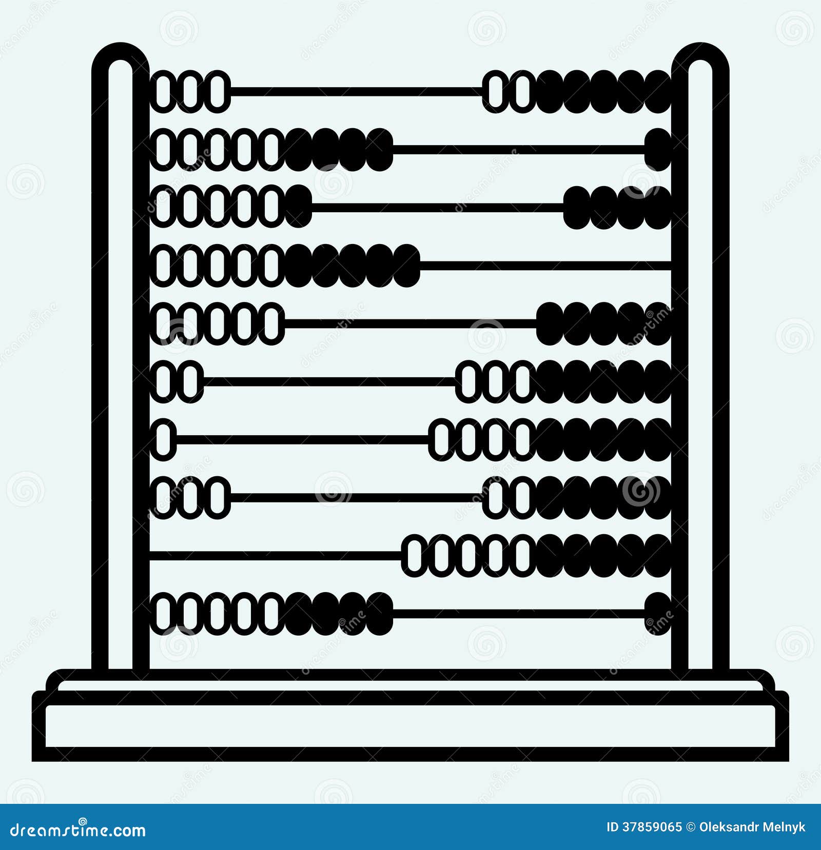 Abacus vector stock vector. Illustration of educational - 37859065