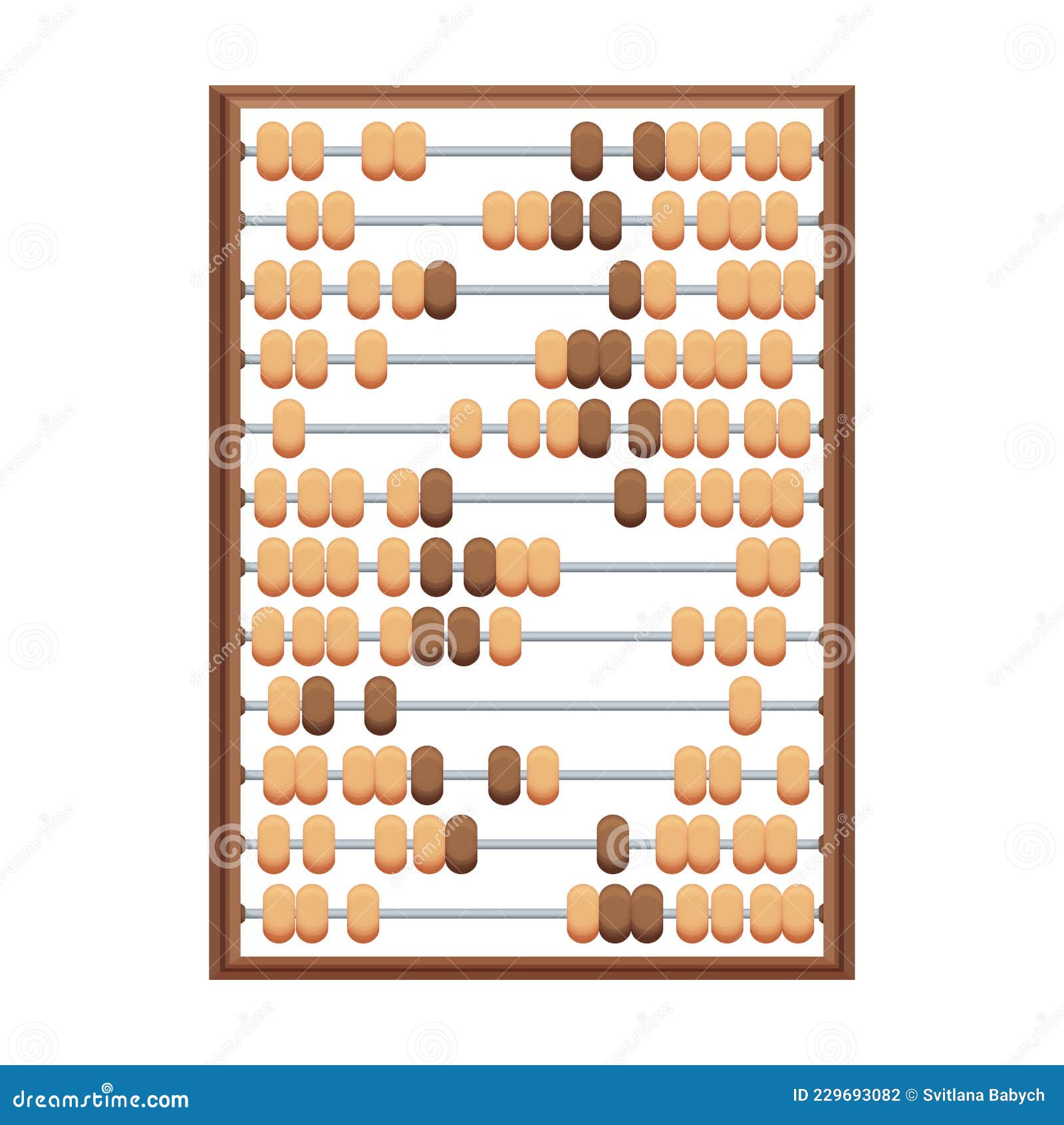 Abacus Vector Cartoon Icon. Vector Illustration Tool for Counting on ...