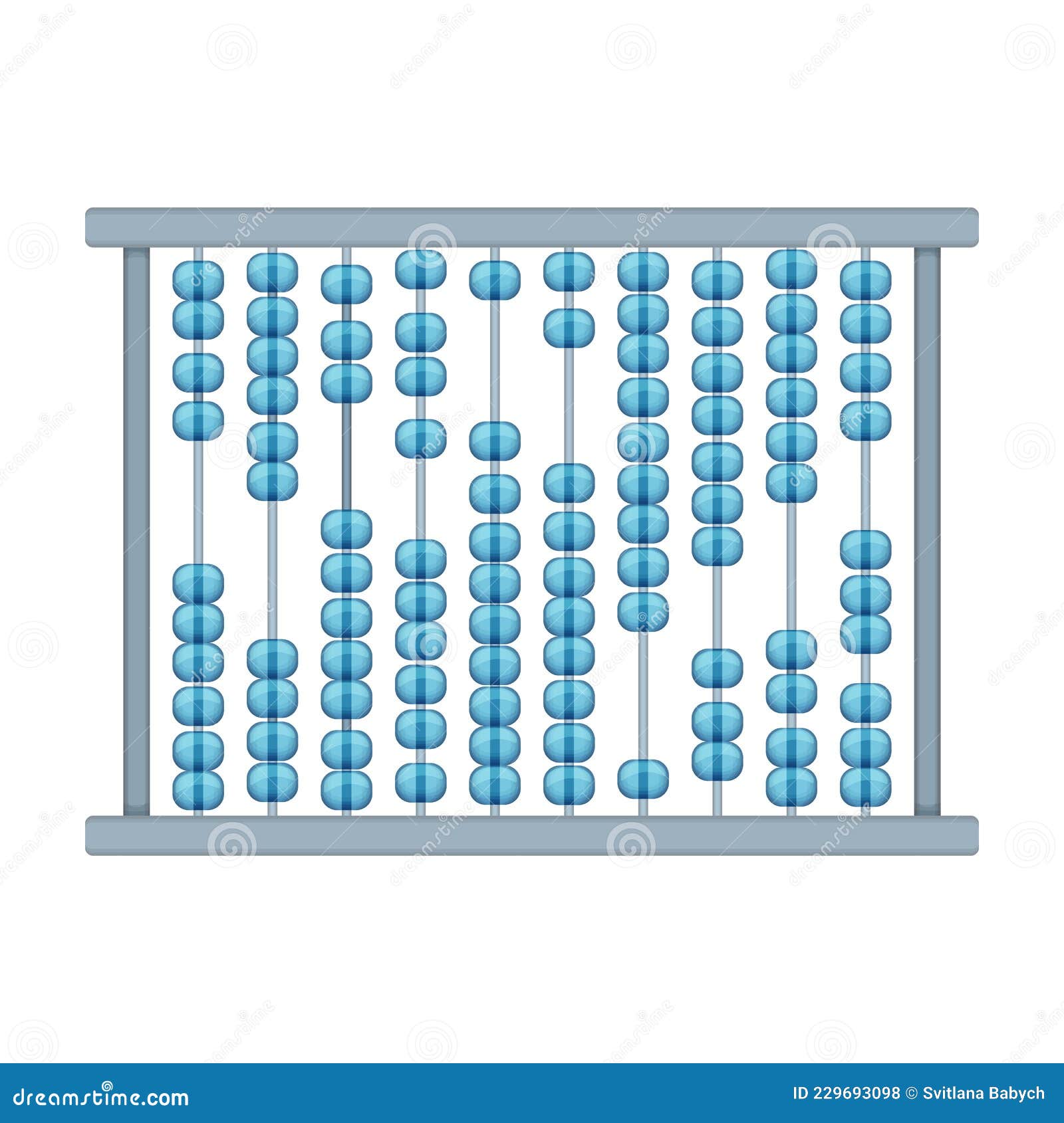 Abacus Vector Cartoon Icon. Vector Illustration Tool for Counting on ...