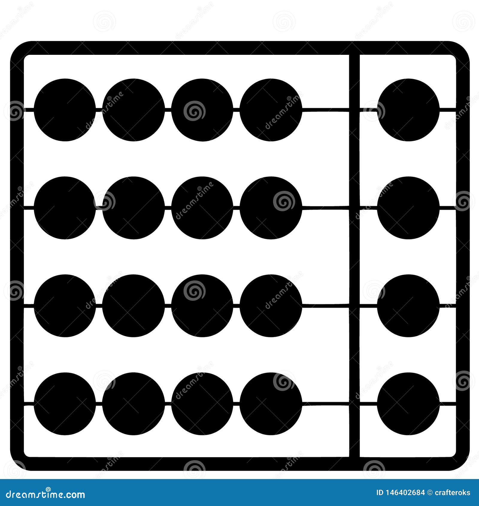 Abacus Vector Eps with Geometric Shapes Stock Vector - Illustration of ...