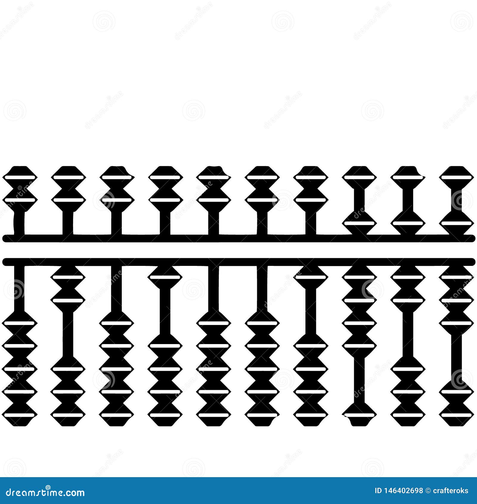 Abacus Vector Eps with Geometric Shapes Stock Vector - Illustration of ...