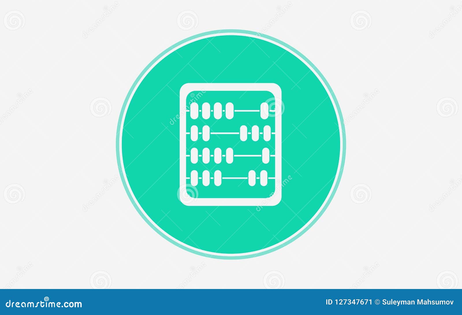 Abacus Vector Icon Sign Symbol Stock Vector - Illustration of ...