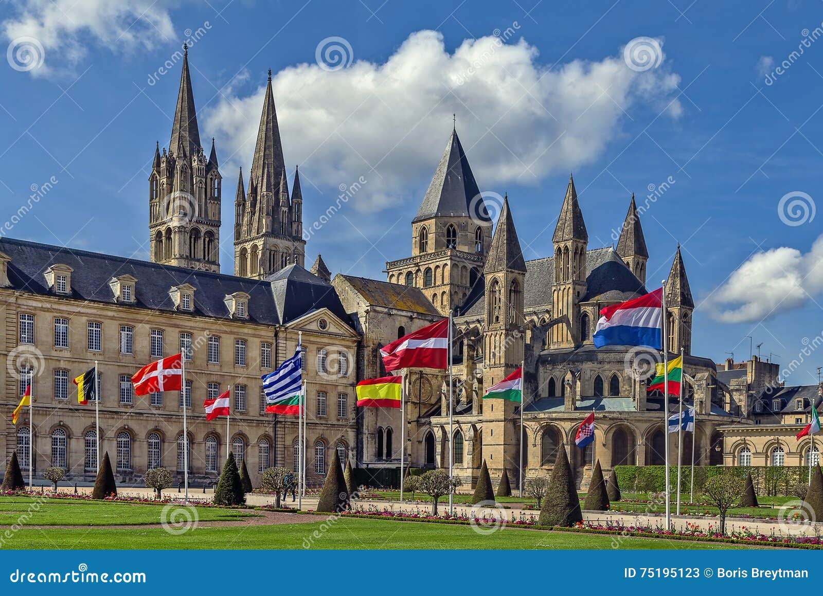 Abadía De Saint-E'tienne, Caen, Francia Imagen de archivo - Imagen de ...