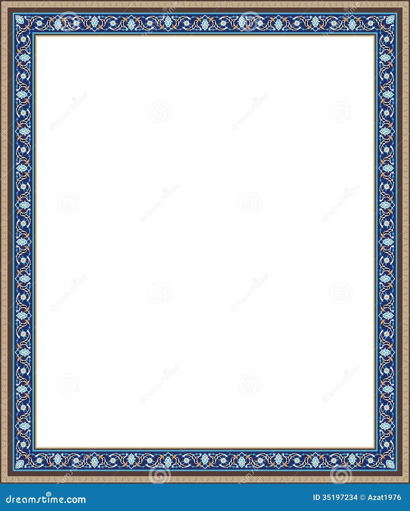 Abadan Arabic Frame One stock illustration. Illustration of decor ...