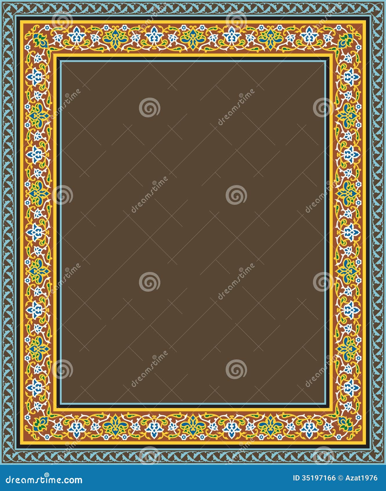 Abadan Arabic Frame Six stock vector. Illustration of islam - 35197166