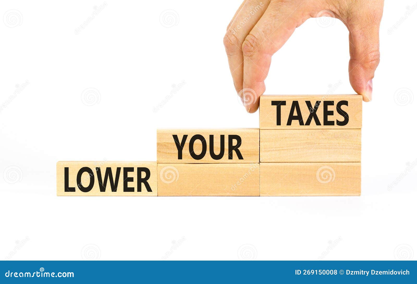 Abaissez Votre Symbole Fiscal Concept Words Abaisser Vos Taxes Sur Les