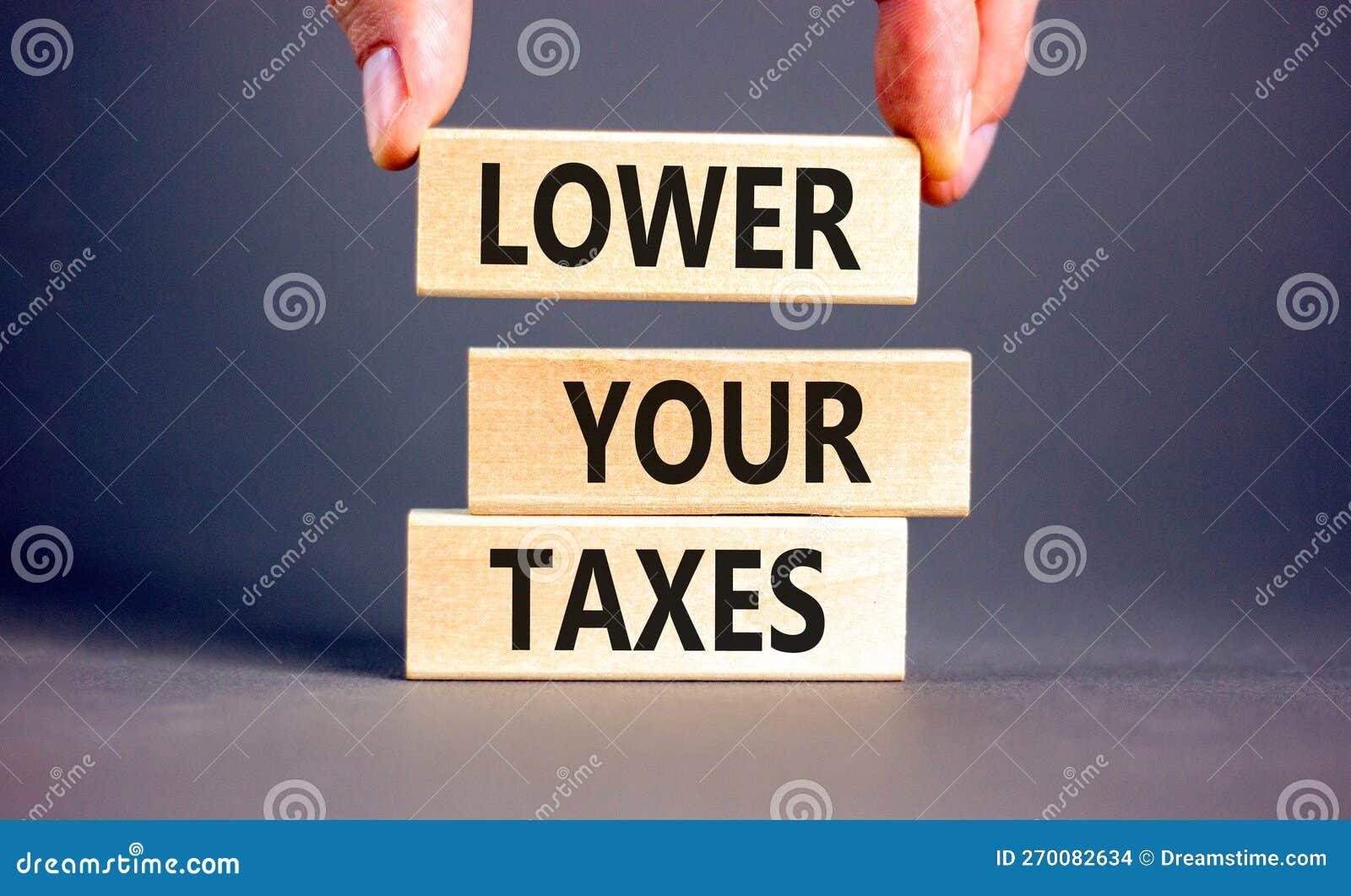 Abaissez Votre Symbole Fiscal Concept Words Abaisser Vos Taxes Sur Les