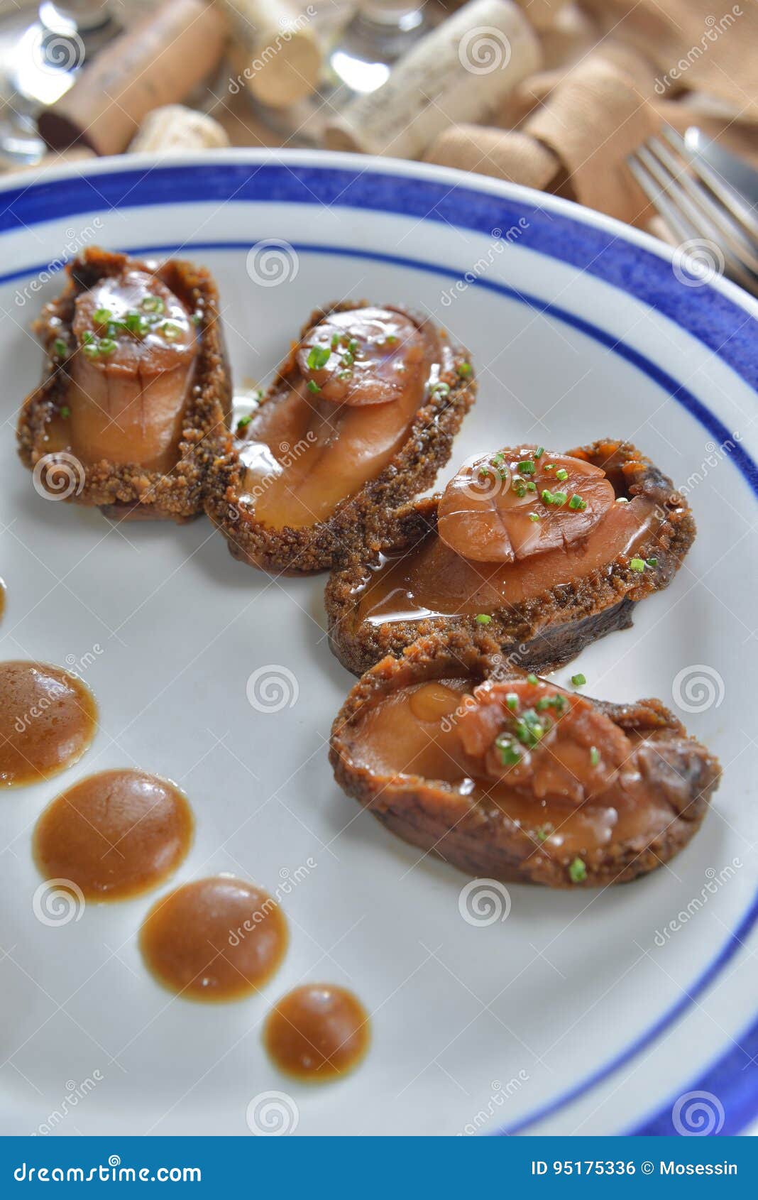 Abalone stock photo. Image of micro, shaomai, macro, cuisine - 95175336