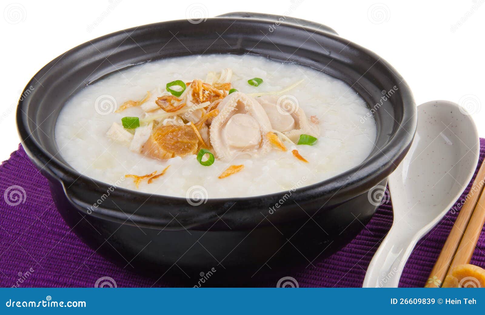 Abalone Porridge Rice Gruel Stock Image - Image of asia, traditional ...