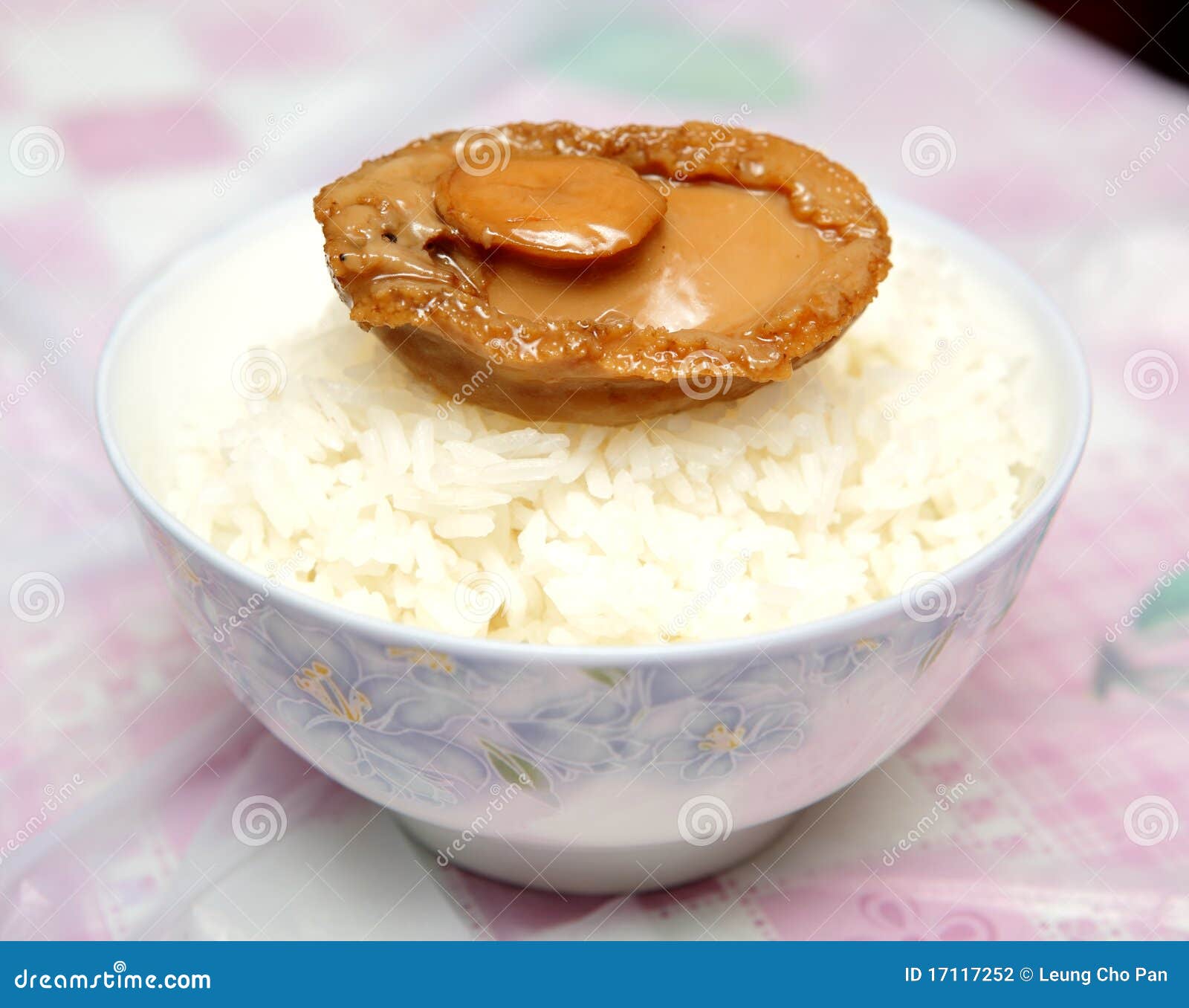 Abalone on rice stock photo. Image of ceramic, gourmet - 17117252