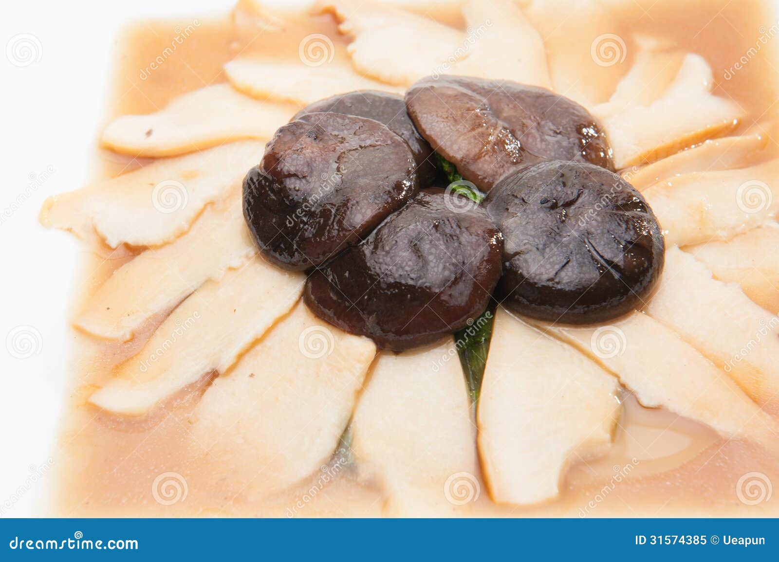 Abalone Slices in Red Sauce Stock Image - Image of expensive, gourmet ...