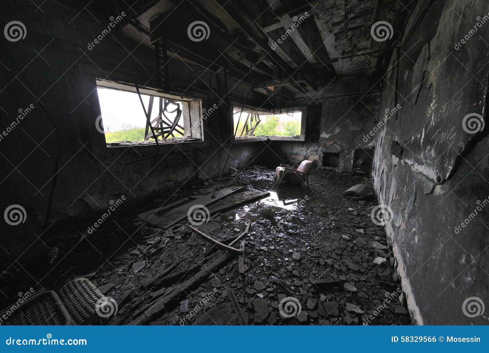 Abandon house stock photo. Image of ruins, discard, construction - 58329566