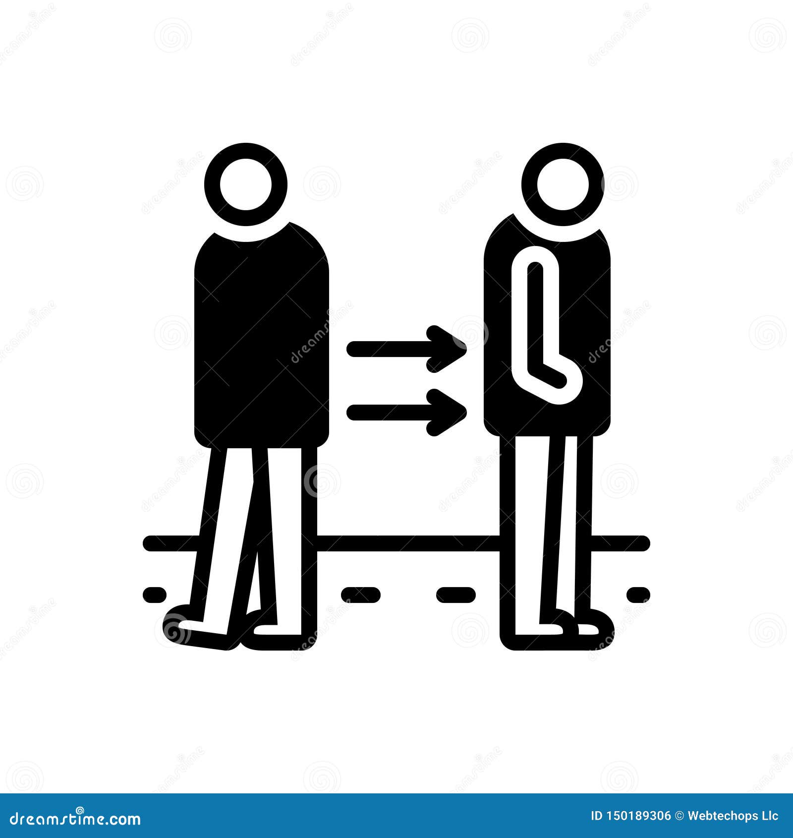 Black Solid Icon for Abandon, Waive and Leave Stock Vector ...