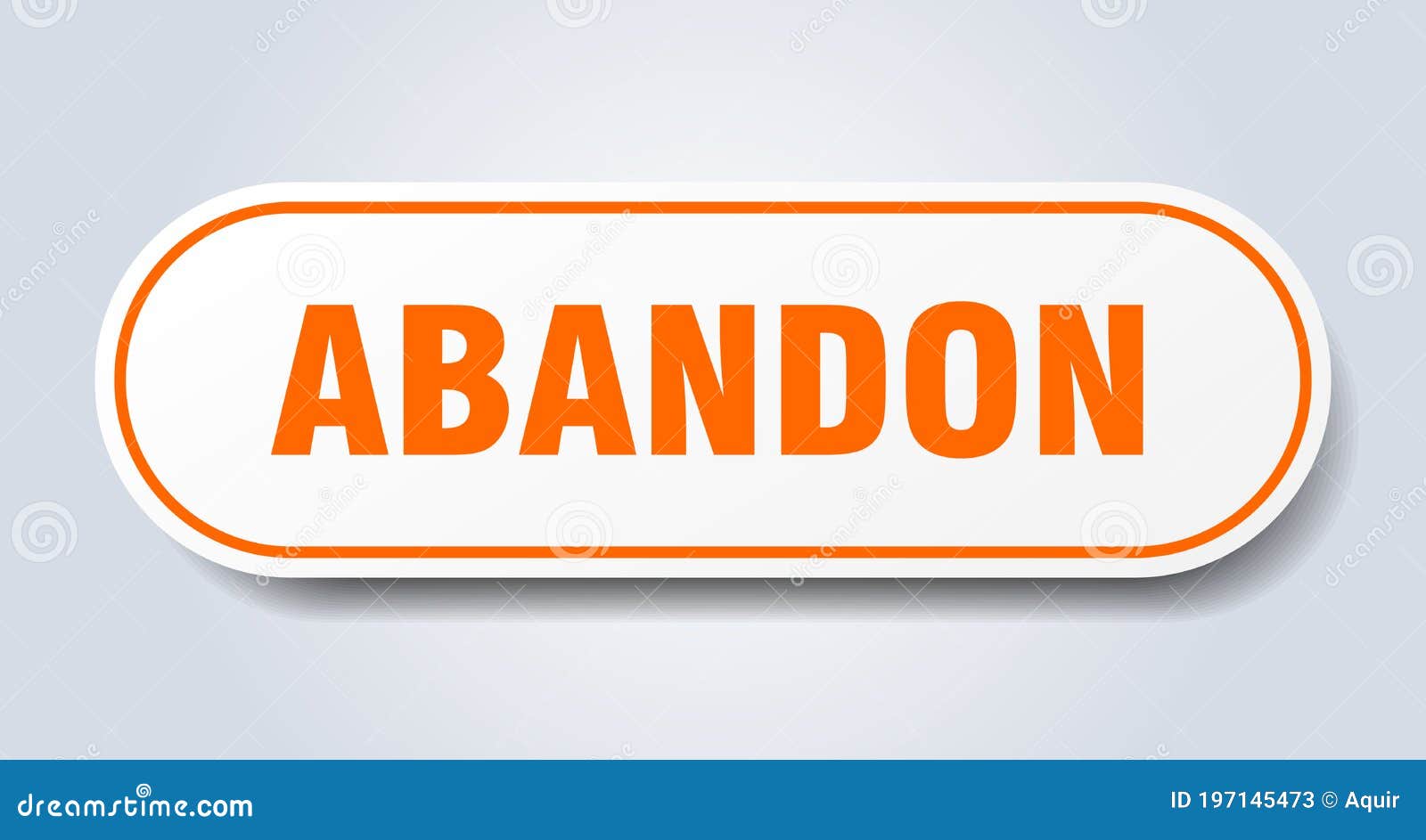Abandon Sign. Abandon Round Isolated Ribbon Label. Vector Illustration ... Abandon Sign. Abandon Round Isolated Ribbon Label. Vector Illustration ...