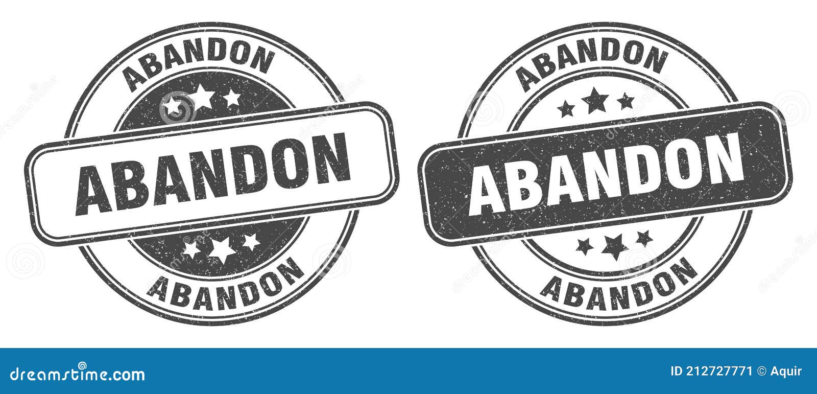 Abandon Stamp. Abandon Label. Round Grunge Sign Stock Vector ...