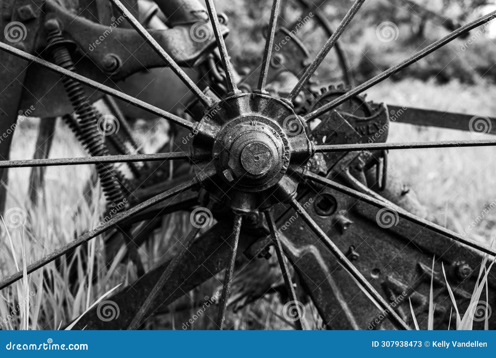 Abandond Farm Implement Wheel Stock Image - Image of zion, abandoned ...