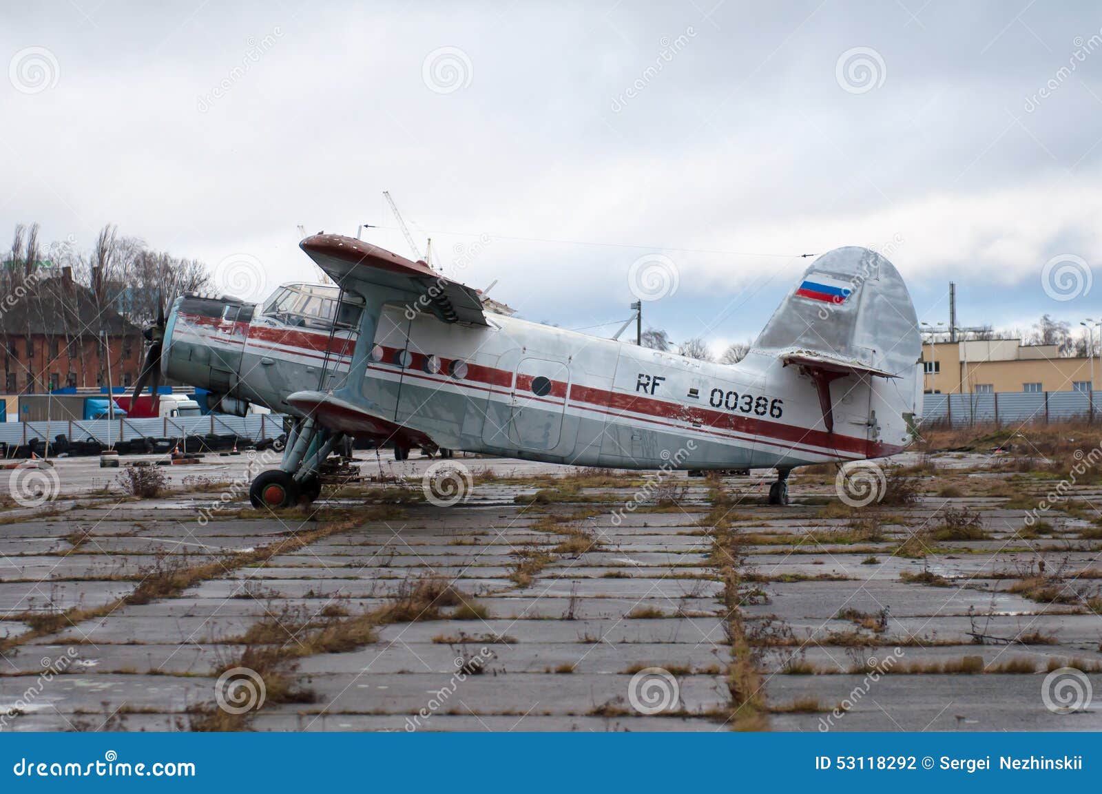 Abandoned airfield editorial photography. Image of small - 53118292