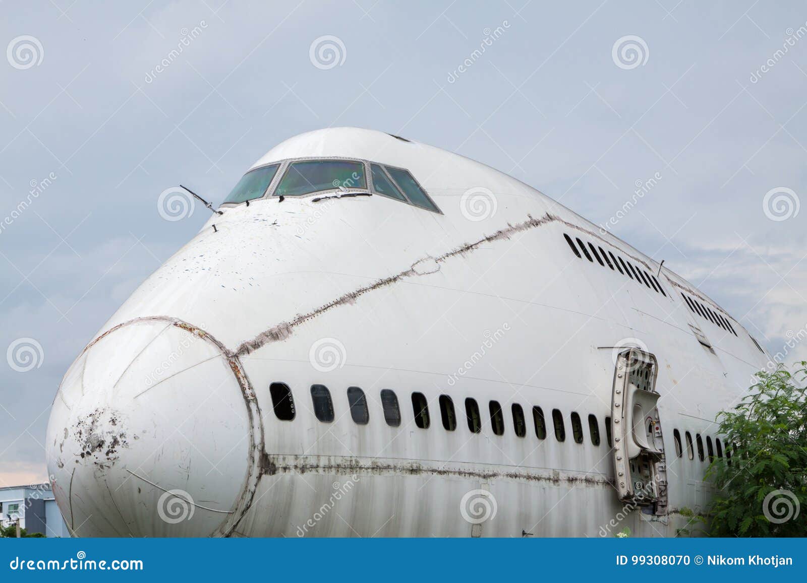 Abandoned Airplane,old Crashed Plane with,plane Wreck Tourist at Stock ...